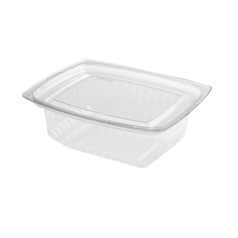 Plastic Clear Rectangular Food Container 500ml – 152x132x45mm - Tarpak