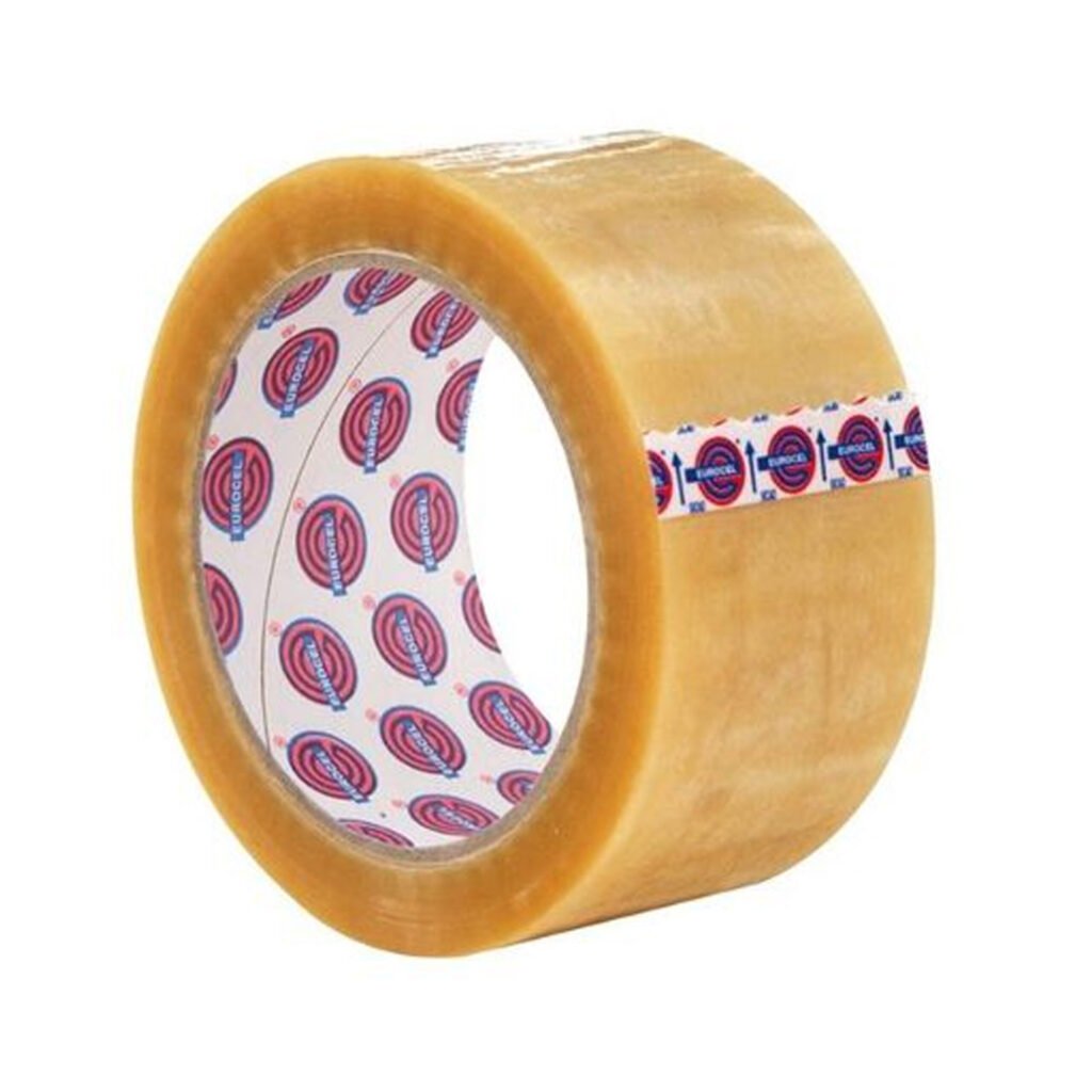 Eurocel Clear Hotmelt Tape 48mm x 100m – Strong Adhesive Packing Tape ...