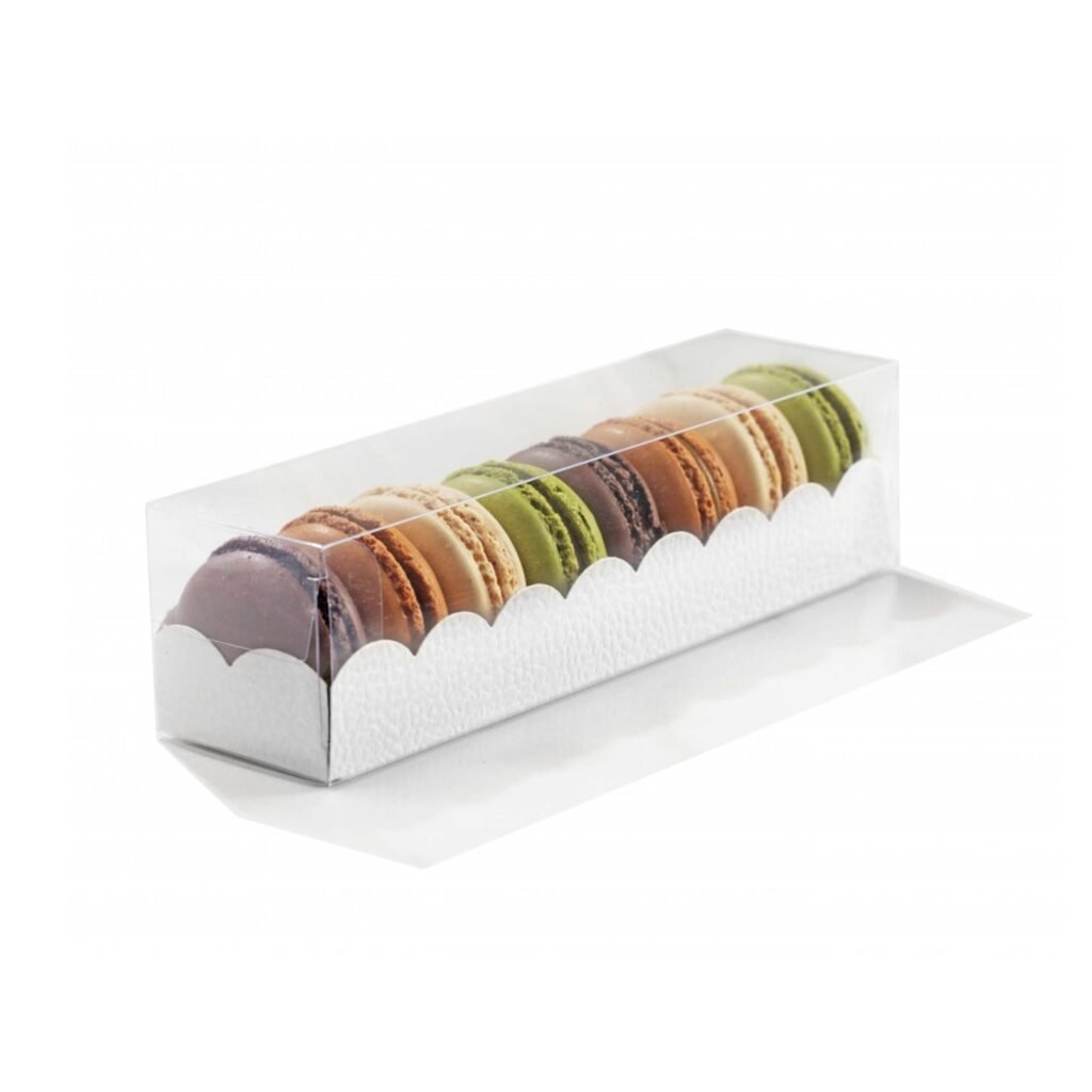 Premium PVC Macaron Box (16x5x5cm) – Elegant Pearl Design for Gift ...