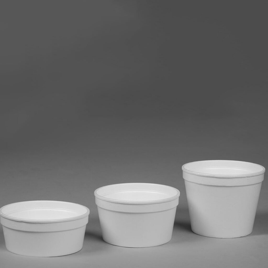 HEBCOOLER Polystyrene Tubs 250ml – Durable & Multi-Purpose Food Storage ...